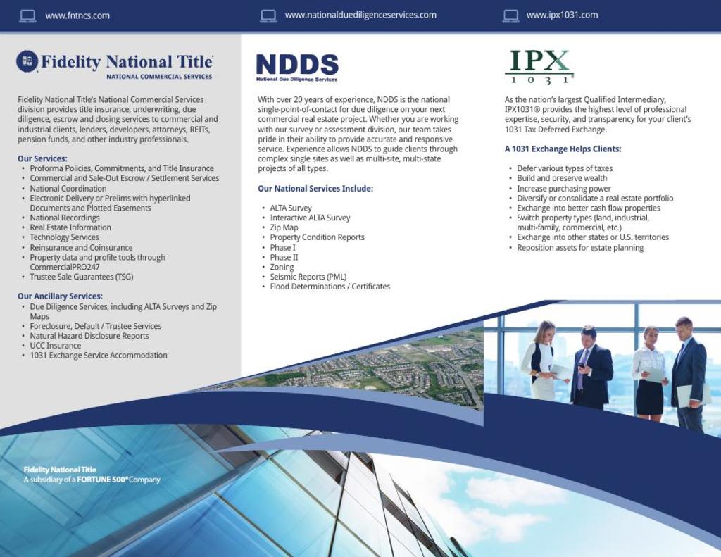 Corefact | Product: NDDS Brochure - Fidelity